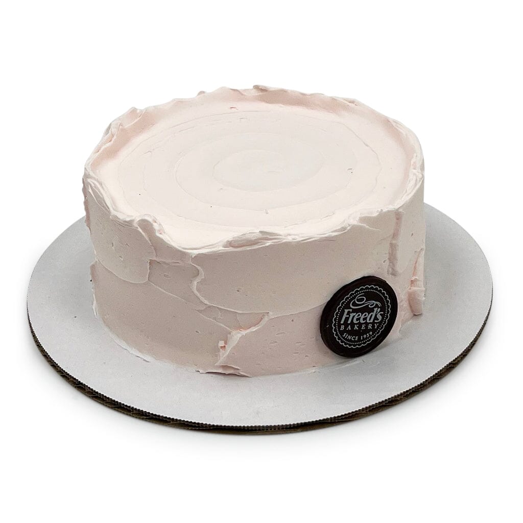 Two Layer Blush Pink Icing Cake – Freed's Bakery