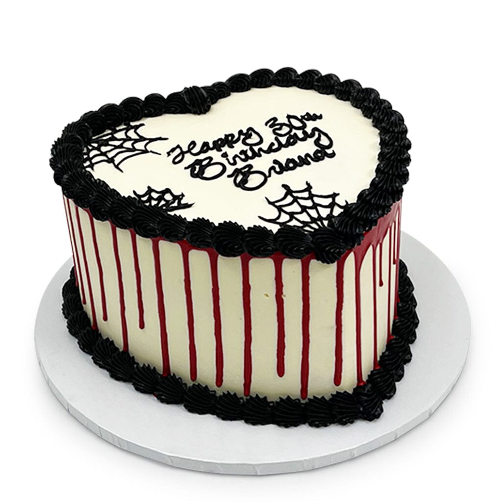 Spooky Heart Shaped Cake for Halloween – Freed's Bakery