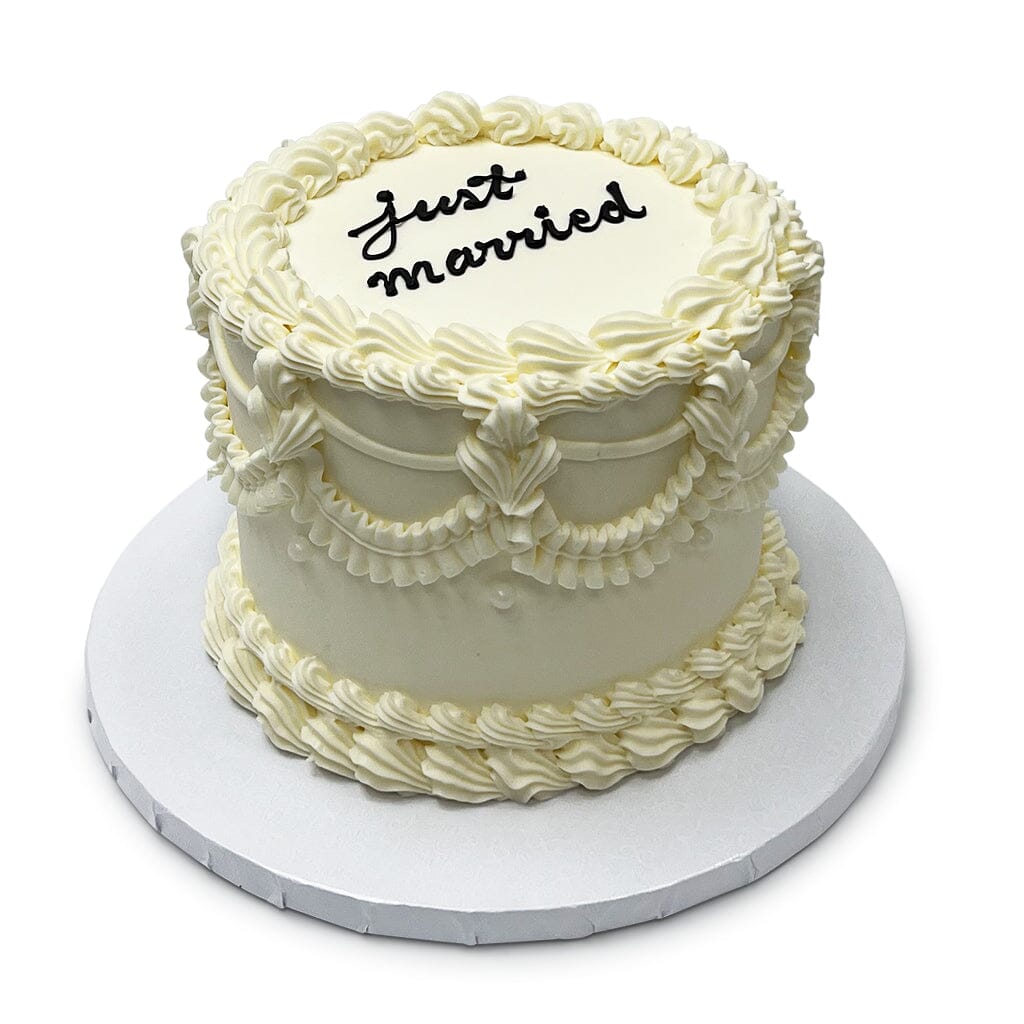 Vintage Style Wedding Cake – Freed's Bakery