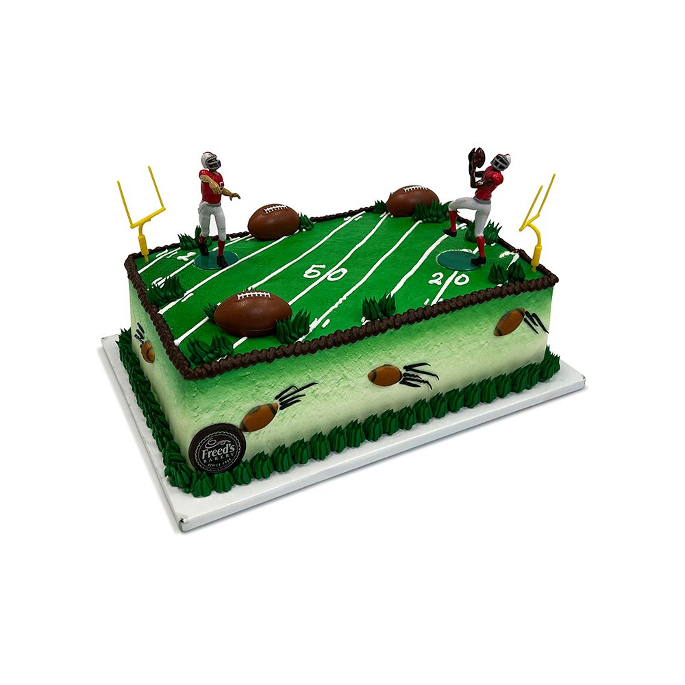 Football Birthday Cake | Football Team Party Cake – Freed's Bakery