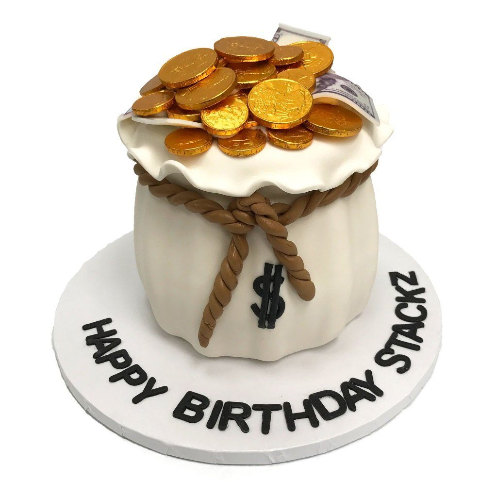 Gold Coin Birthday Cake | Money Cake – Freed's Bakery