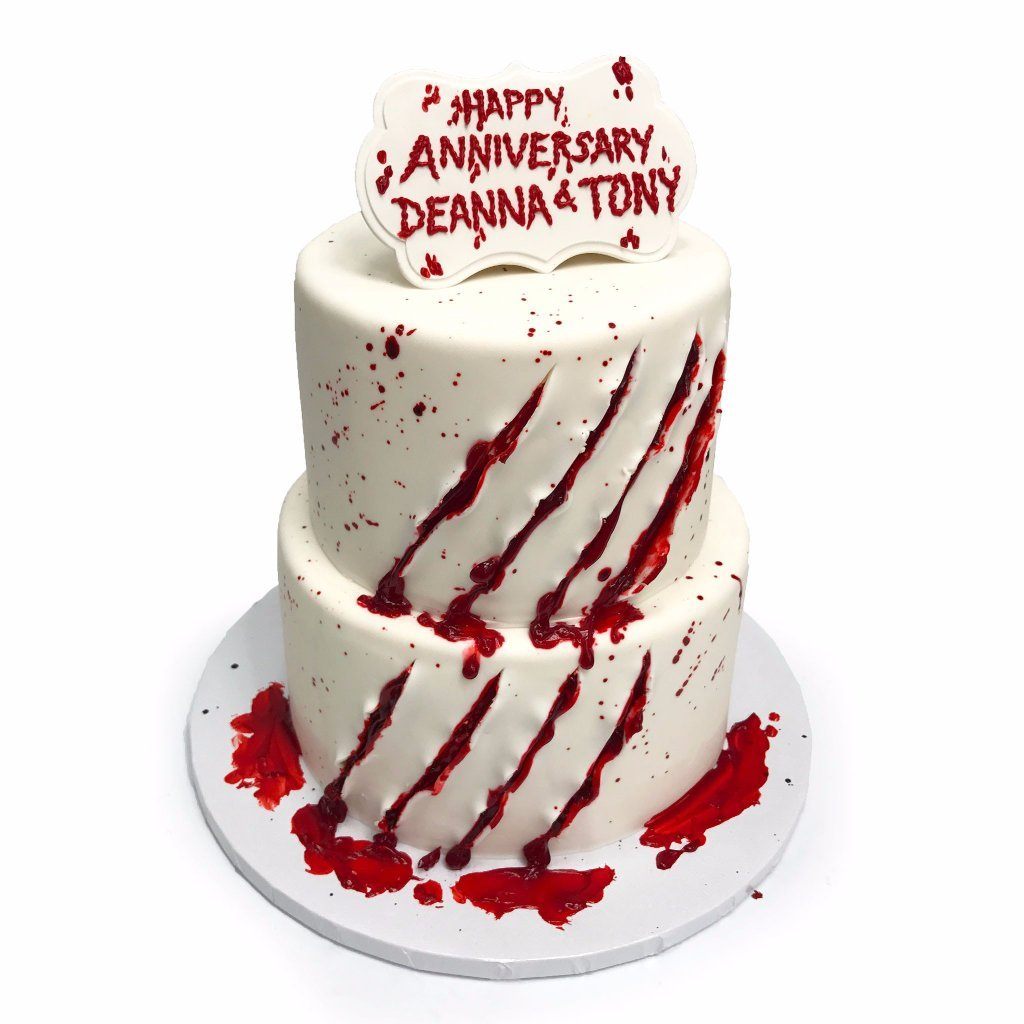 Bloody Halloween Cake | Horror Movie Party Cake – Freed's Bakery
