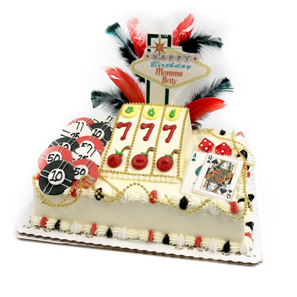 Lucky Number 7 Birthday Cake | 777 Las Vegas Cake – Freed's Bakery